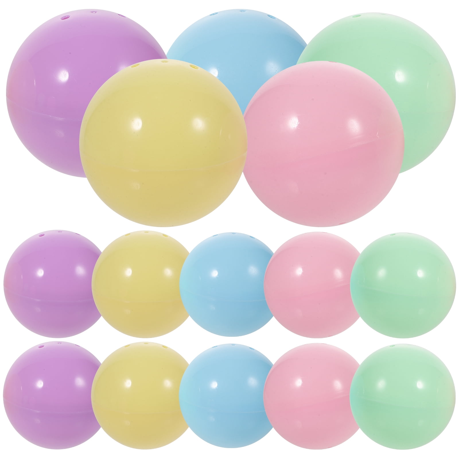 WORGEOUS 25Pcs Raffle Balls Colorful Game Balls Colored Round Capsules ...