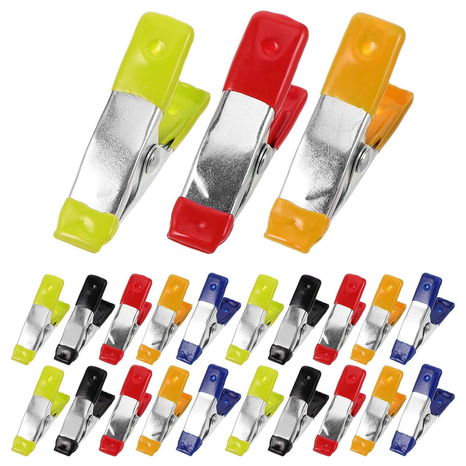 WORGEOUS 25pcs Heavy Duty Spring Metal Clamps Small Clips for ...