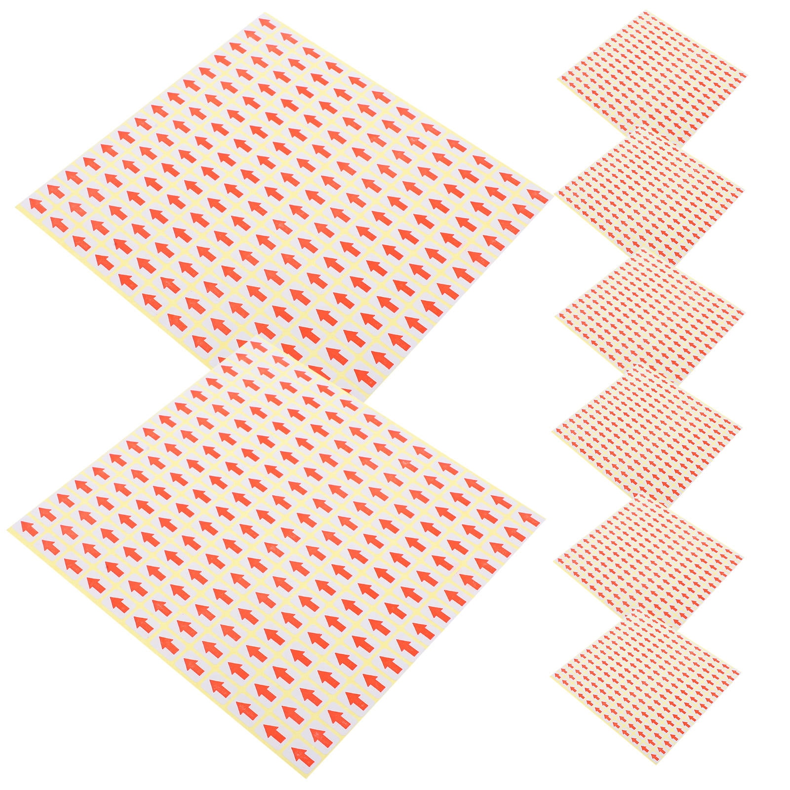 WORGEOUS 2700 Pcs Small Red Arrow Stickers Self Adhesive Unqualified ...