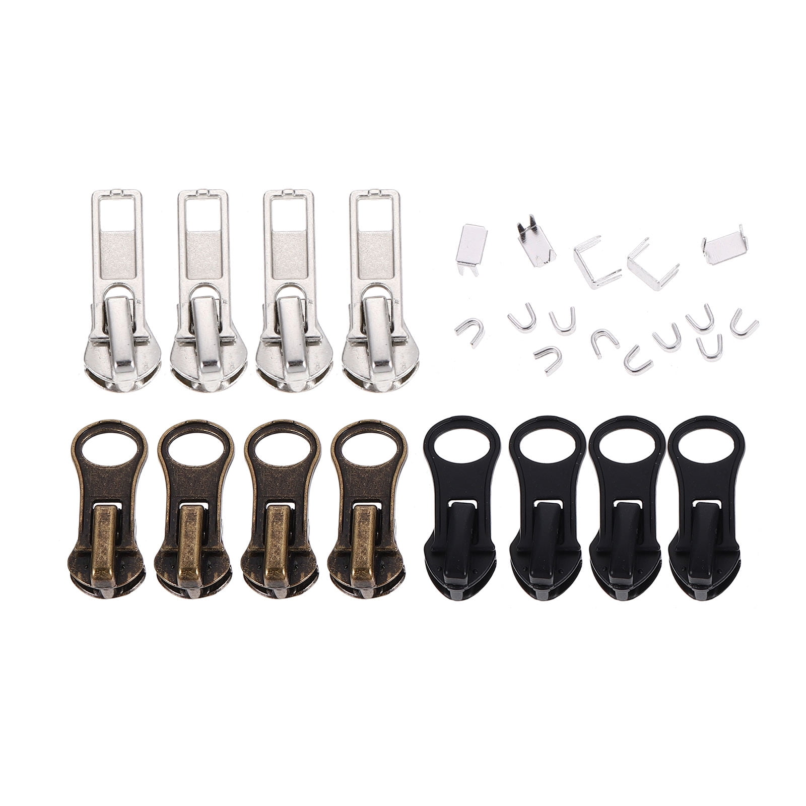 WORGEOUS 27pcs DIY Zipper Sliders Replacement Kit for Cloth Pants ...