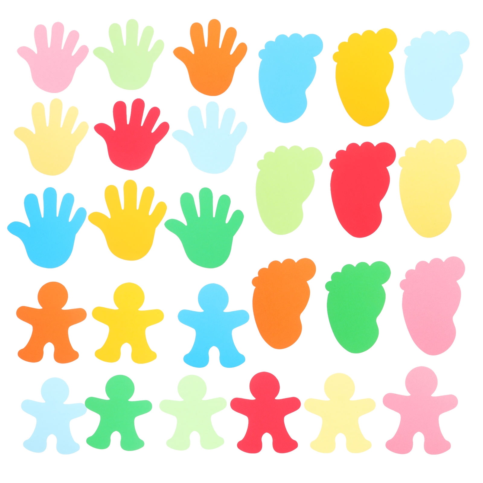 WORGEOUS 27pcs Hand Cutouts Color Paper For Crafts Office And Classroom ...