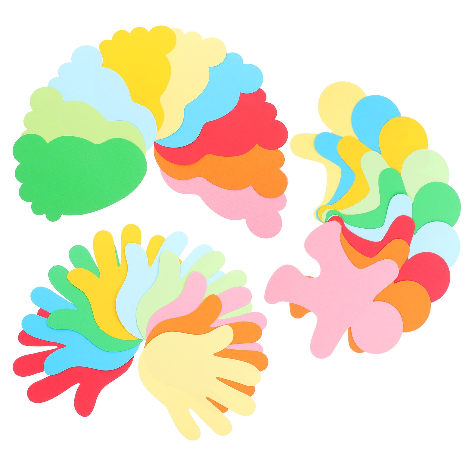 WORGEOUS 27pcs Hand Cutouts Paper For Crafts Classroom And Office Wall ...