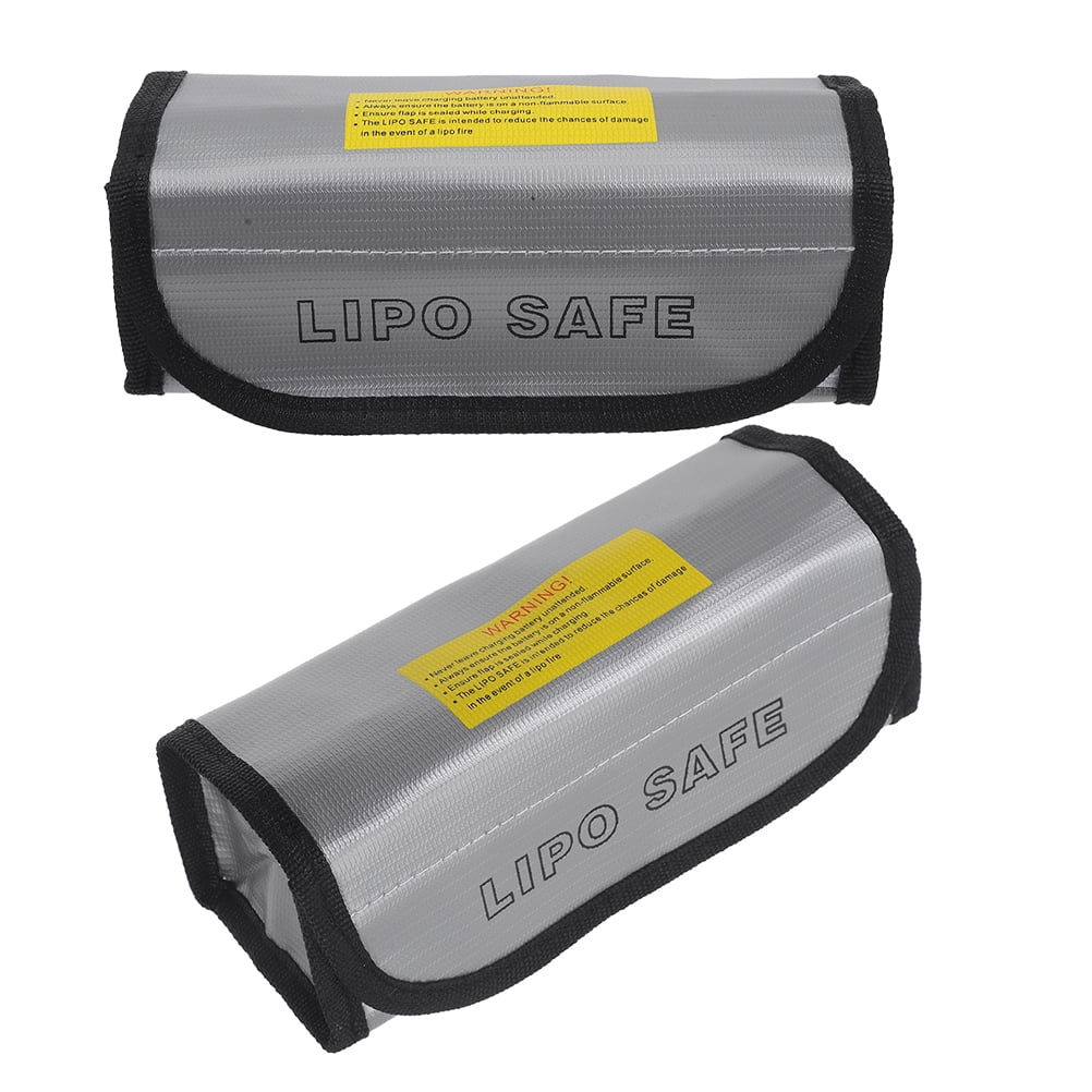 WORGEOUS 2PCS Fireproof Lipo Battery Pouch High Temperature Battery ...