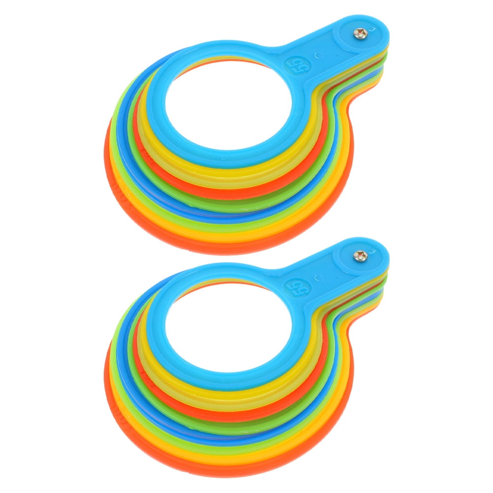 WORGEOUS 2PCS Fruit Diameter Measuring Circle Apples Measuring Lap ...