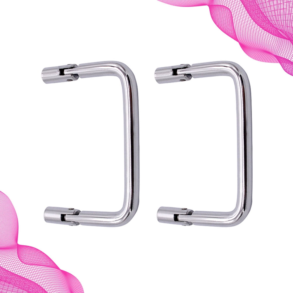 WORGEOUS 2PCS Industrial Box Pull Handle Round Rod 90 Degree Folding ...