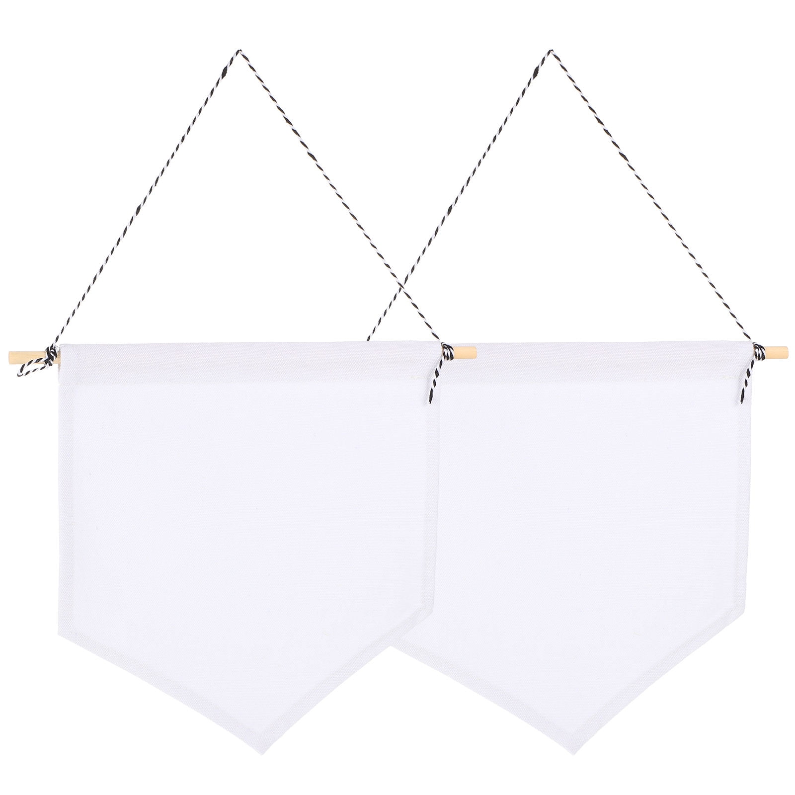 White Canvas Blank Flags for DIY Decorative Flags 2 Pieces Perfect for ...