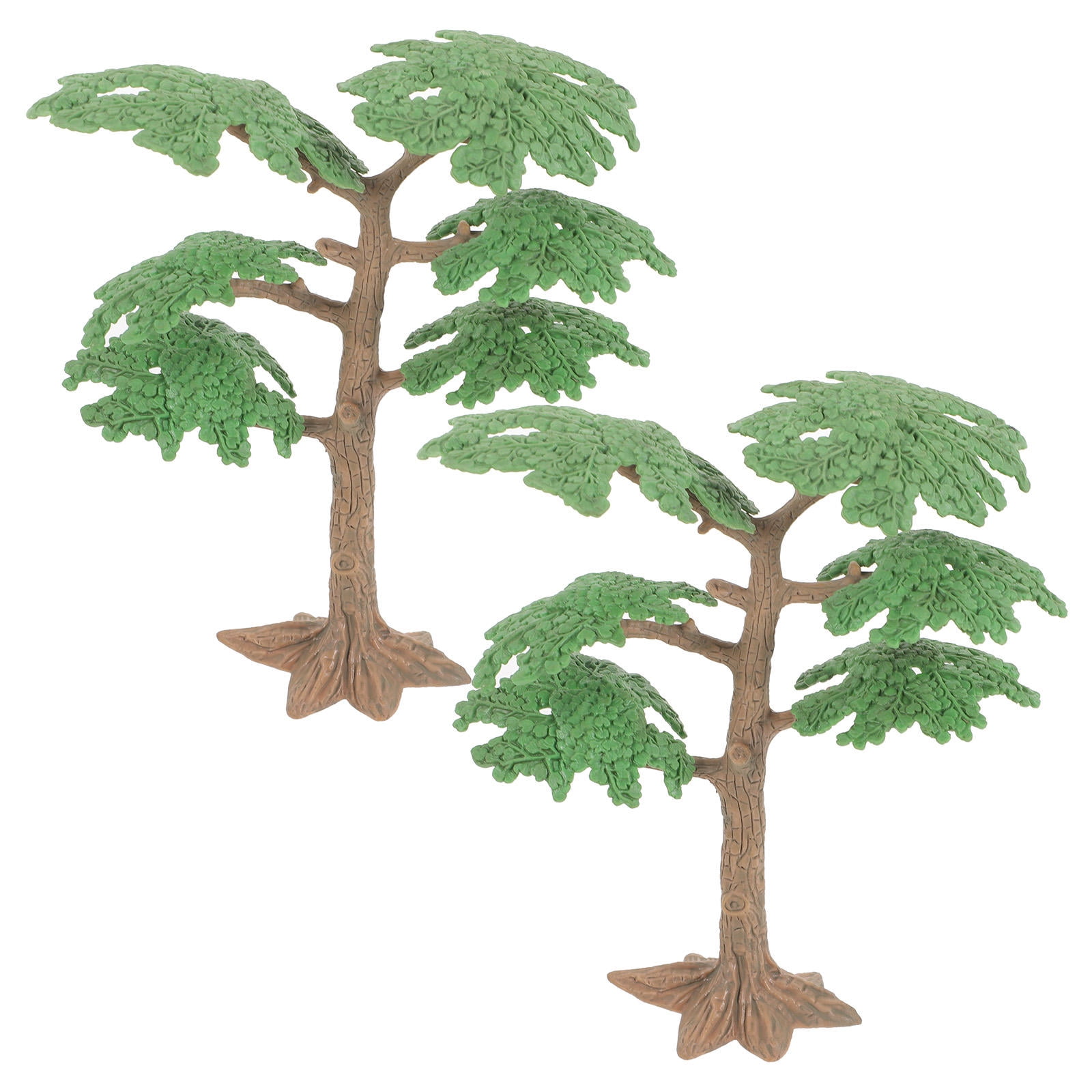 BESTYASH 2PC Small Trees Landscape Tree Model Plastic Multi Decoration ...