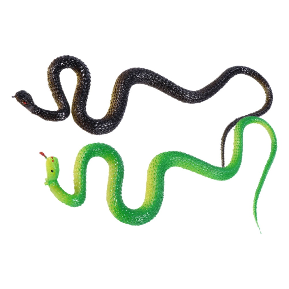 WORGEOUS 2Pcs Realistic Snake Figurine Simulation Snake Figures ...