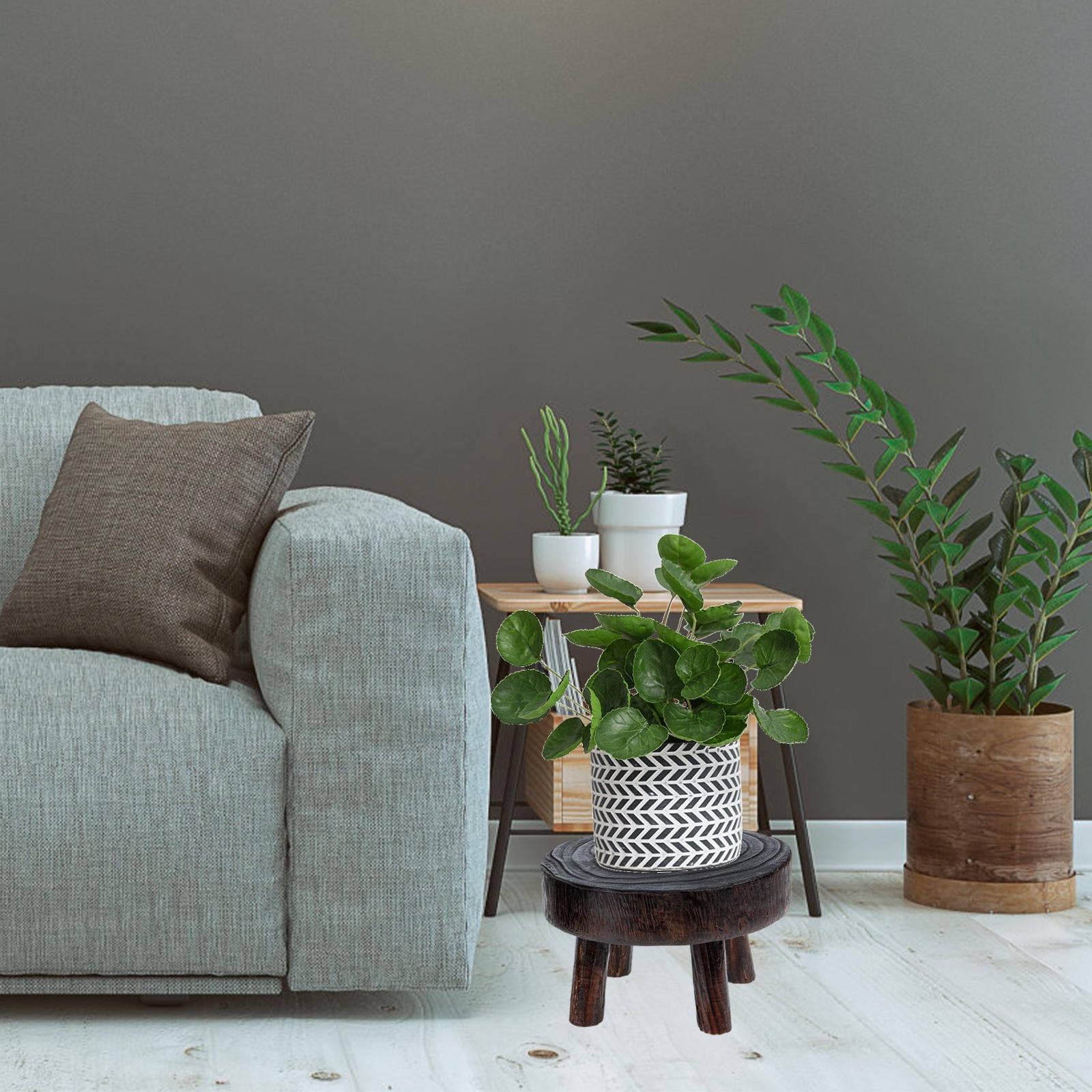 WORGEOUS 2Pcs Rectangular Wood Flower Pot Base Holder for Gardeners ...