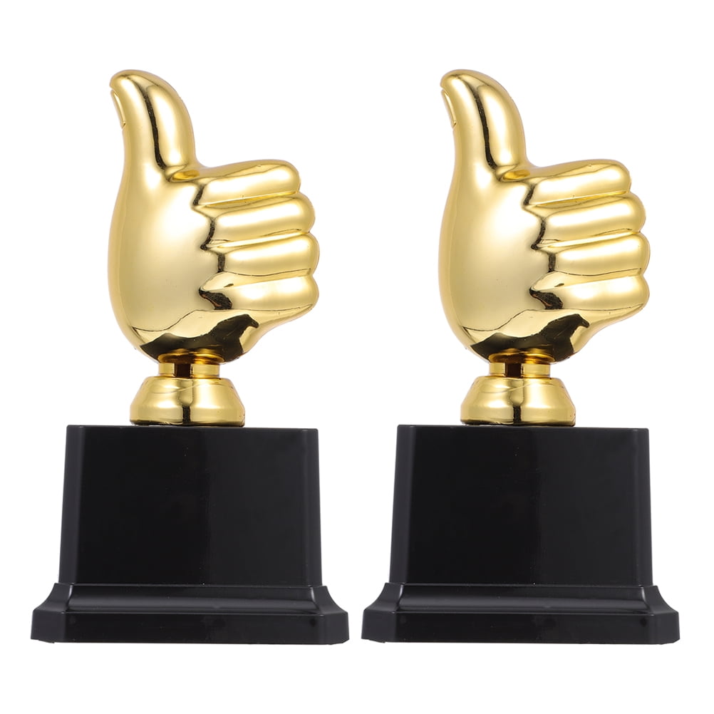 WORGEOUS 2Pcs Thumb Shape Trophy Race Game Trophy Thumb Trophy Model ...