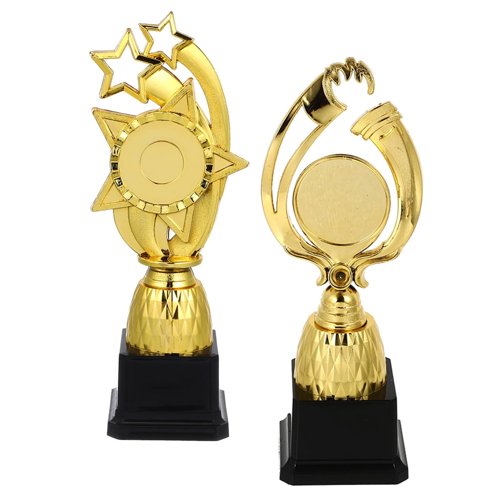WORGEOUS 2Pcs Trophy Cup Party Competition Plastic Trophy Shaped Trophy ...