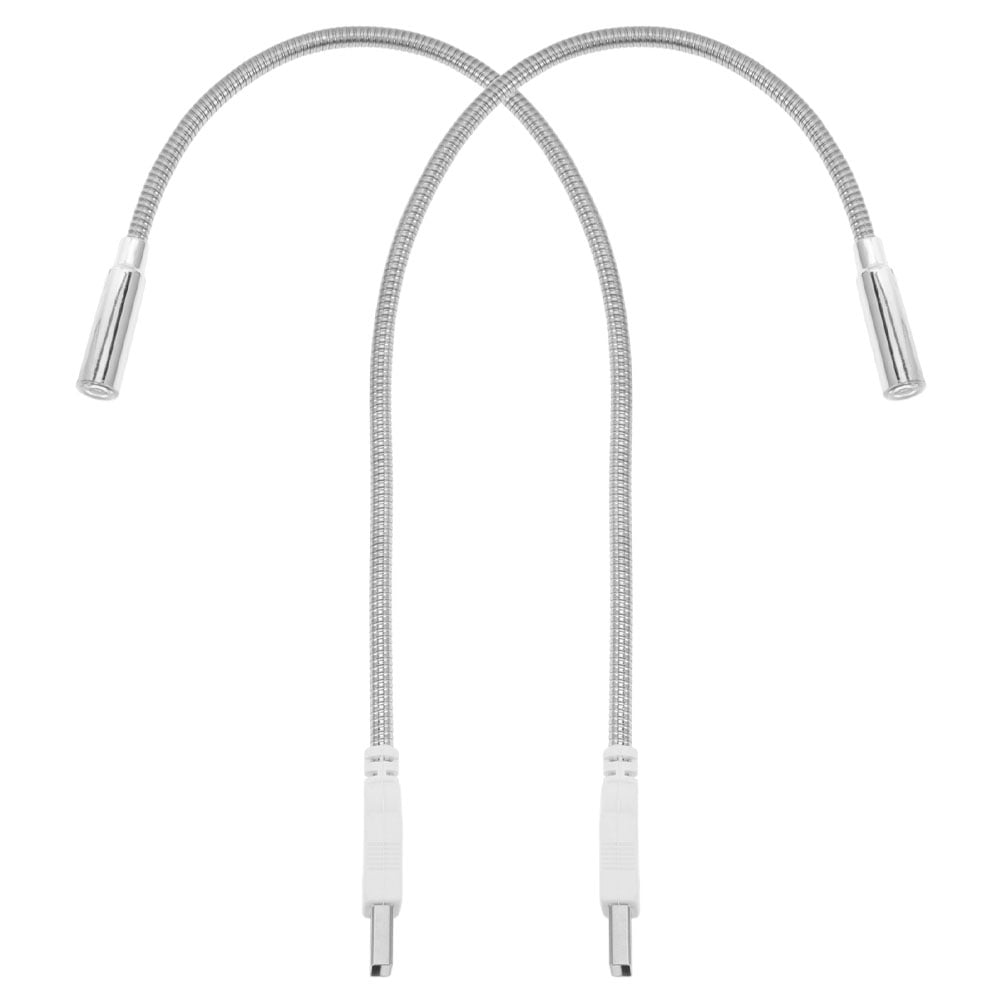 WORGEOUS 2Pcs Usb Keyboard Lamp Led Gooseneck Reading Lamp Laptop Light ...