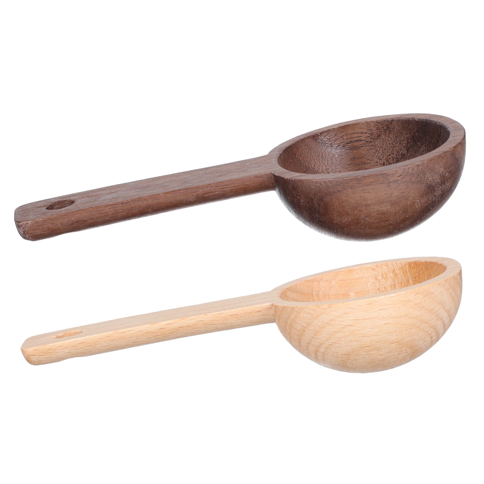 WORGEOUS 2Pcs Wooden Measuring Coffee Scoops Coffee Bean Milk Powder ...