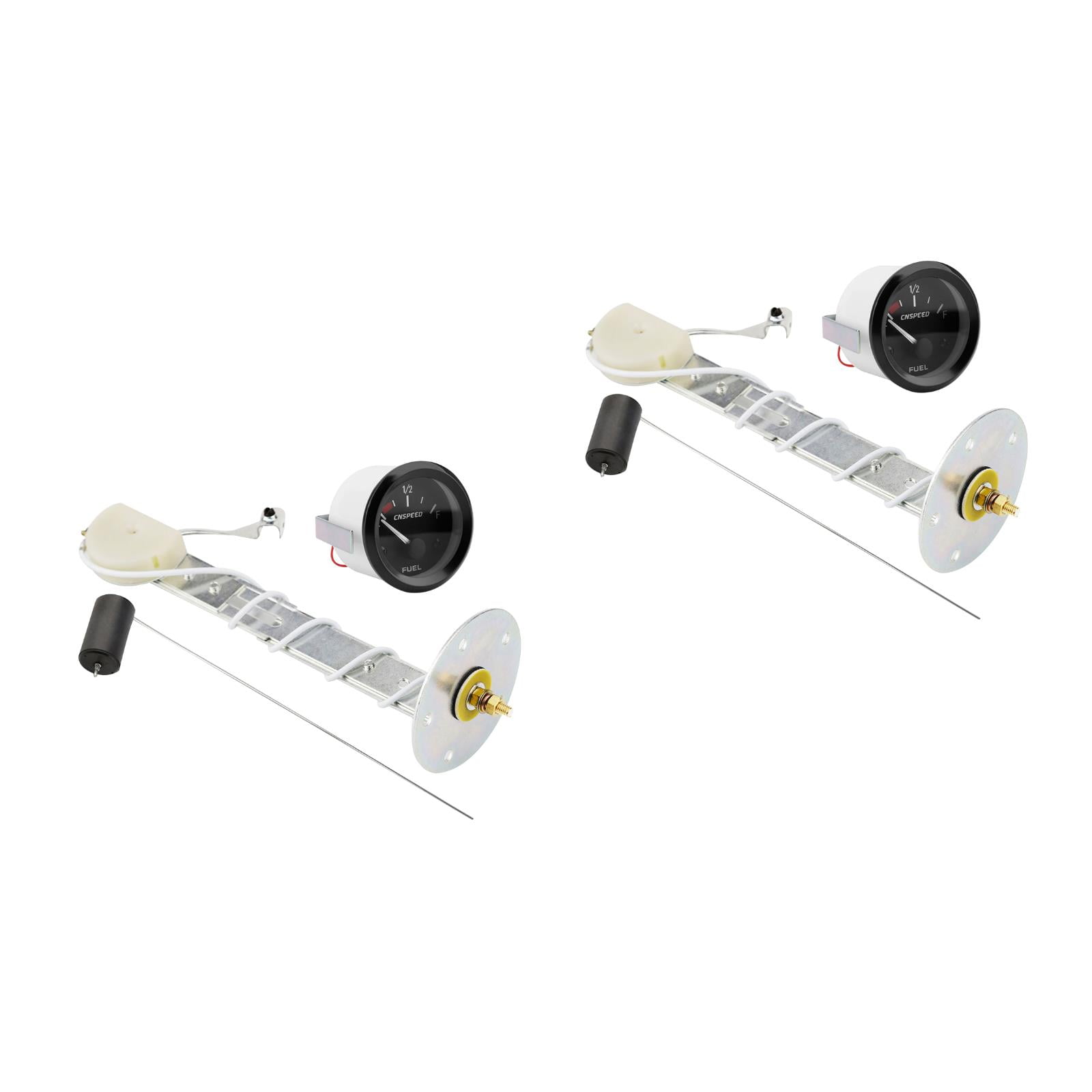 WORGEOUS 2pcs 12V Universal Automobile Refitting Instrument Oil Level ...