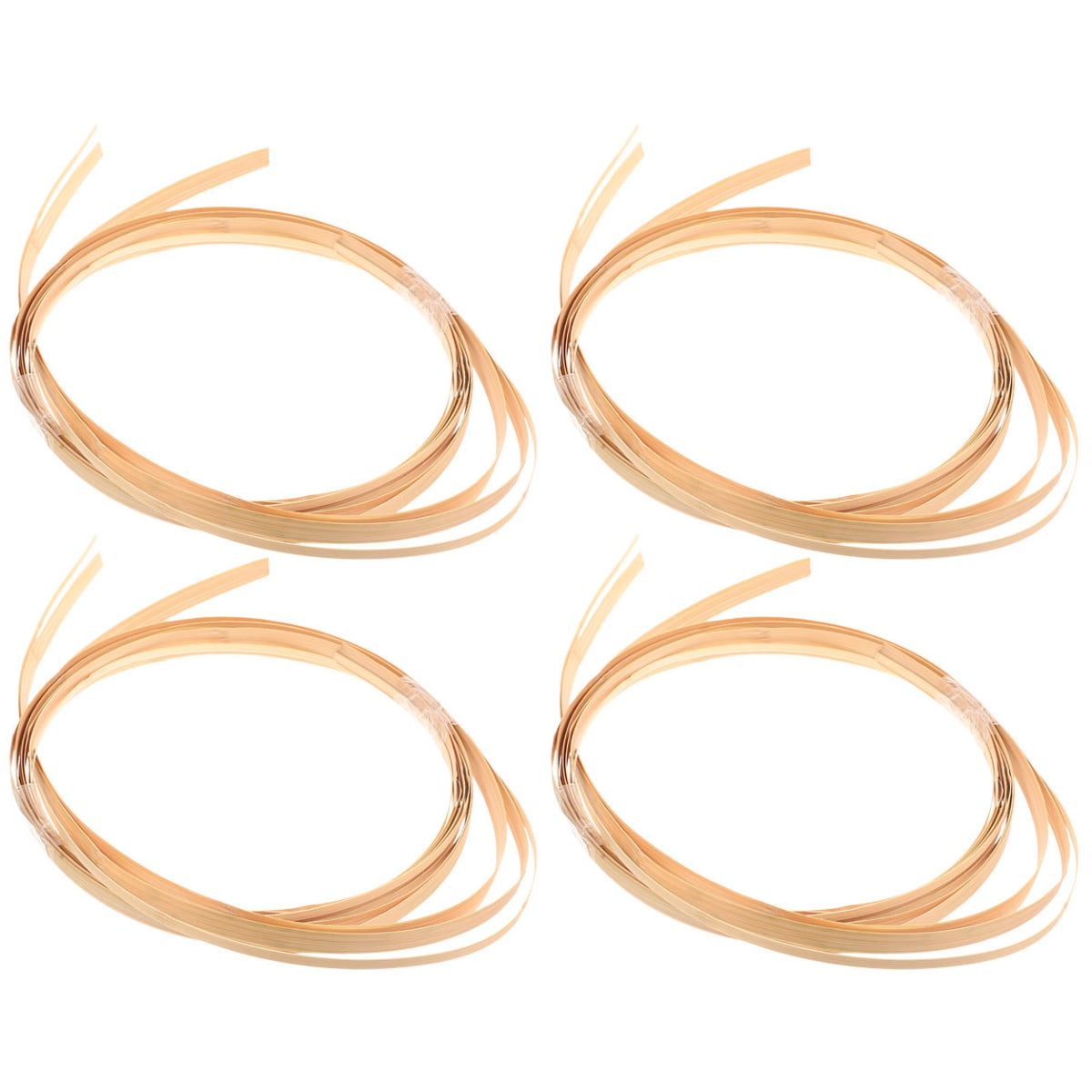 WORGEOUS 2pcs 2 Bundles Bamboo Woven Strips for Crafts Diy Bamboo ...