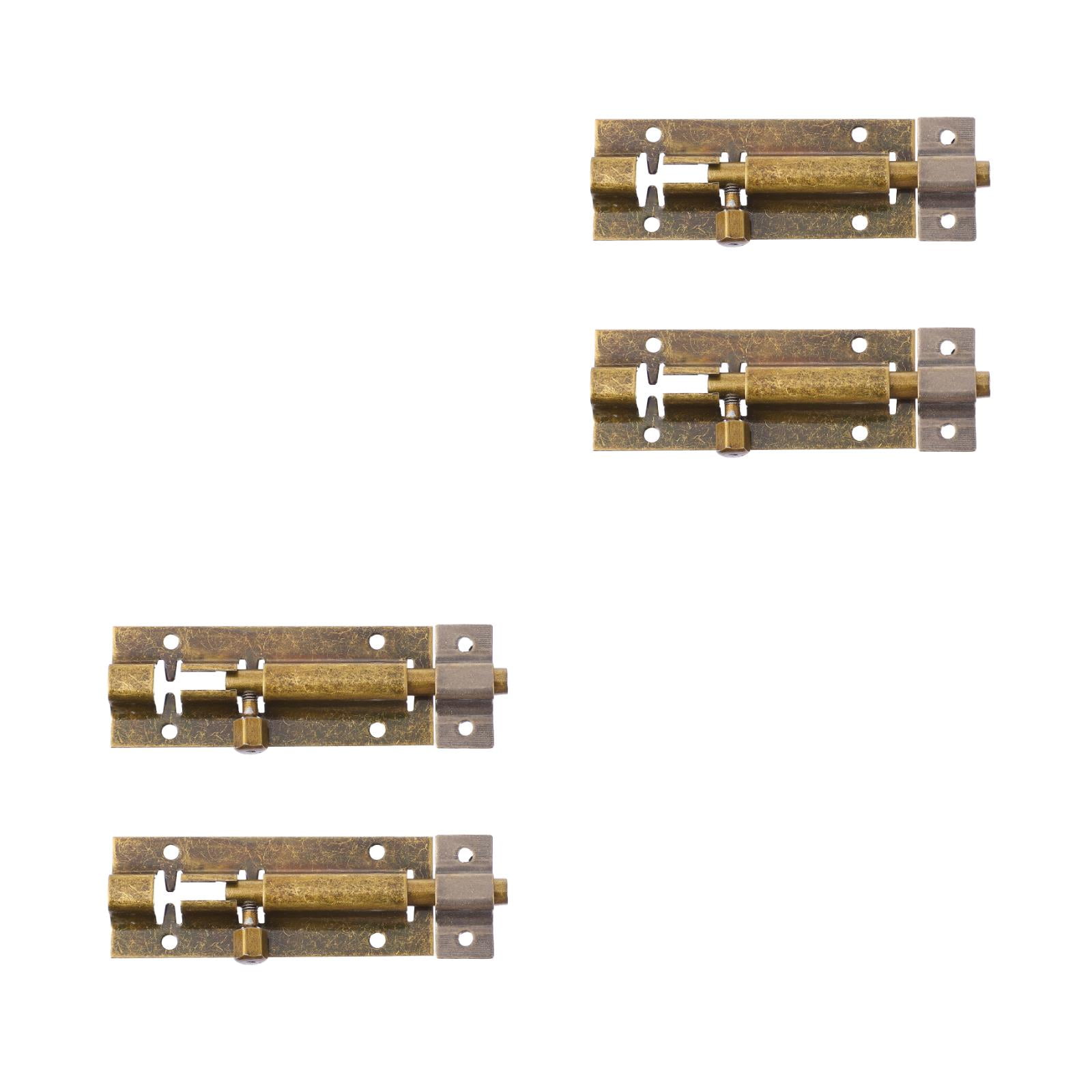 WORGEOUS 2pcs 2 Door Slide Lock Slide Stainless Steel Sliding Lock 3 ...