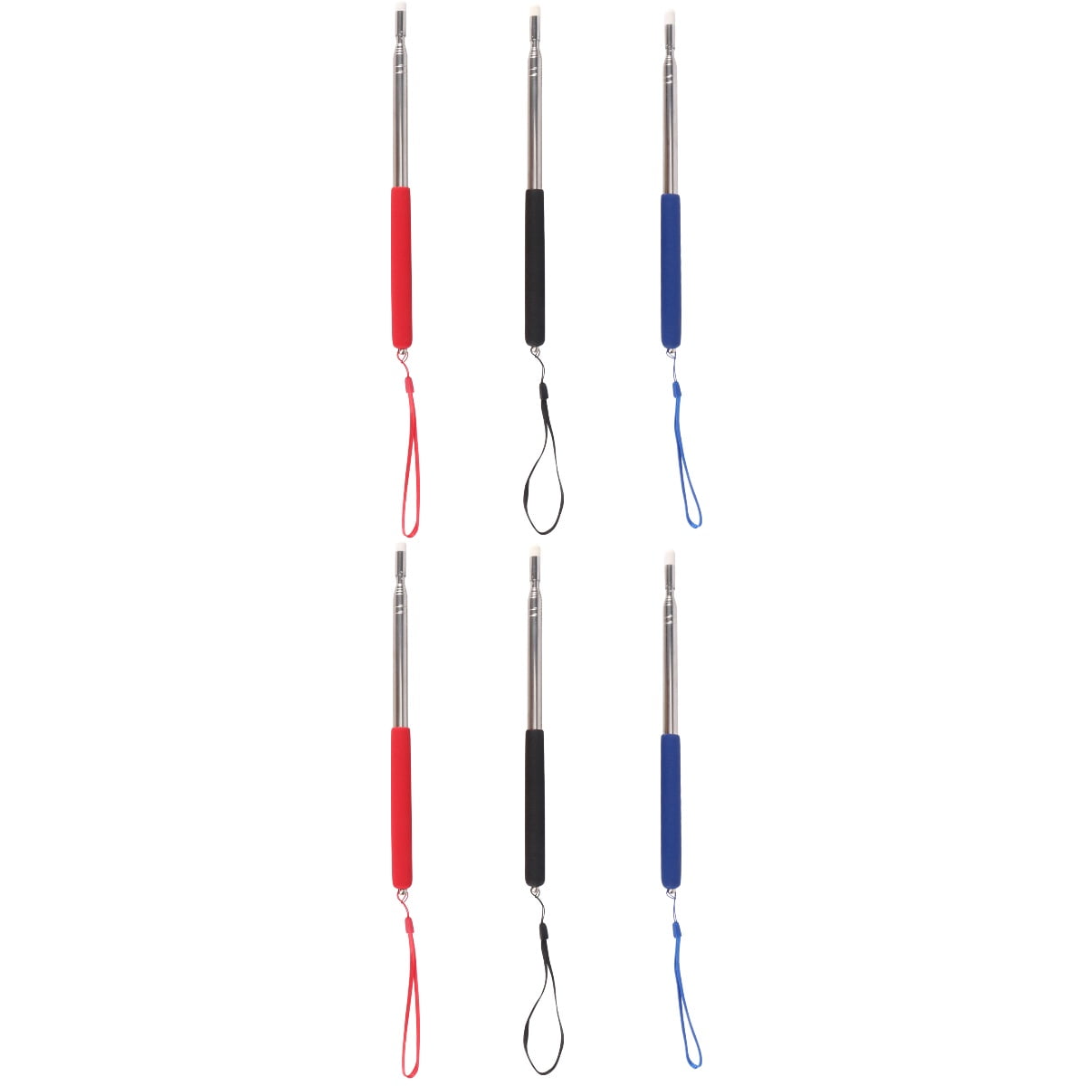 WORGEOUS 2pcs 3 in 1 Telescopic Teachers Pointers Teaching Pointers ...