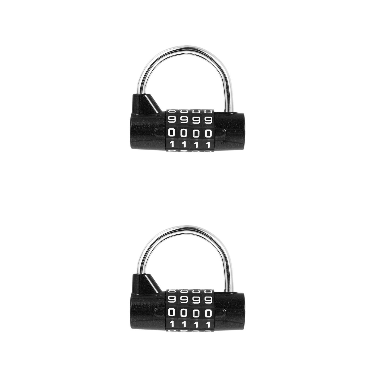 WORGEOUS 2pcs 4 Lock Padlock: Code Lock School Gym Locker Sports Locker ...