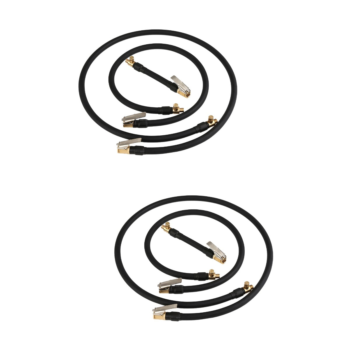 WORGEOUS 2pcs 60cm Flexible Rubber Car Wheels Stems Extensions Tube ...