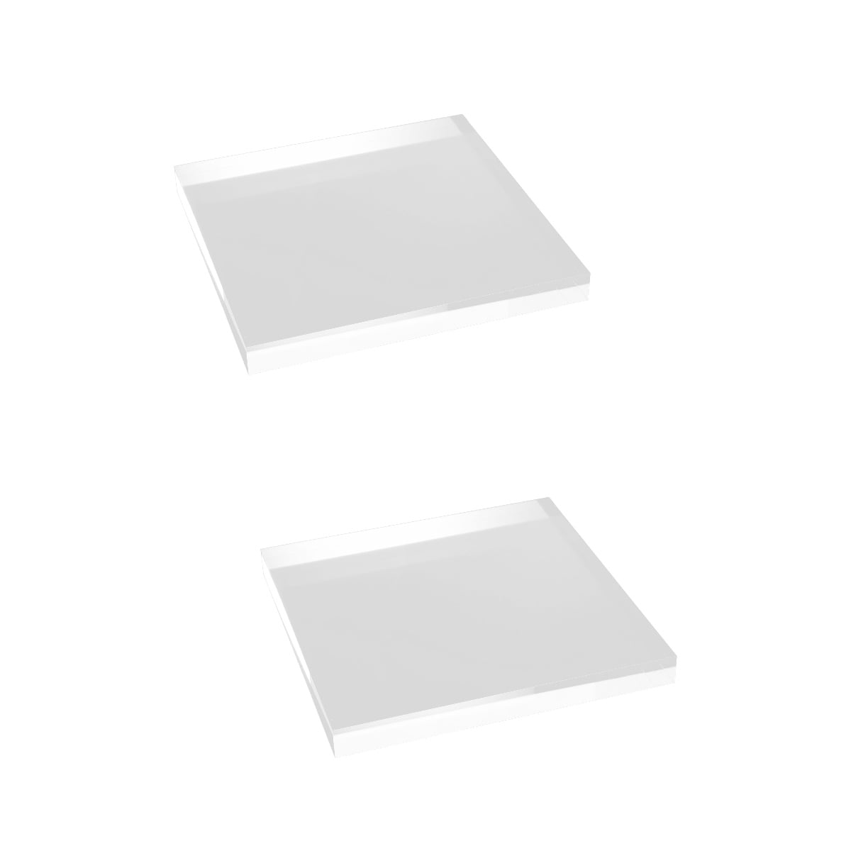WORGEOUS 2pcs Acrylic Display Base Square Cosmetics Storage Stand ...