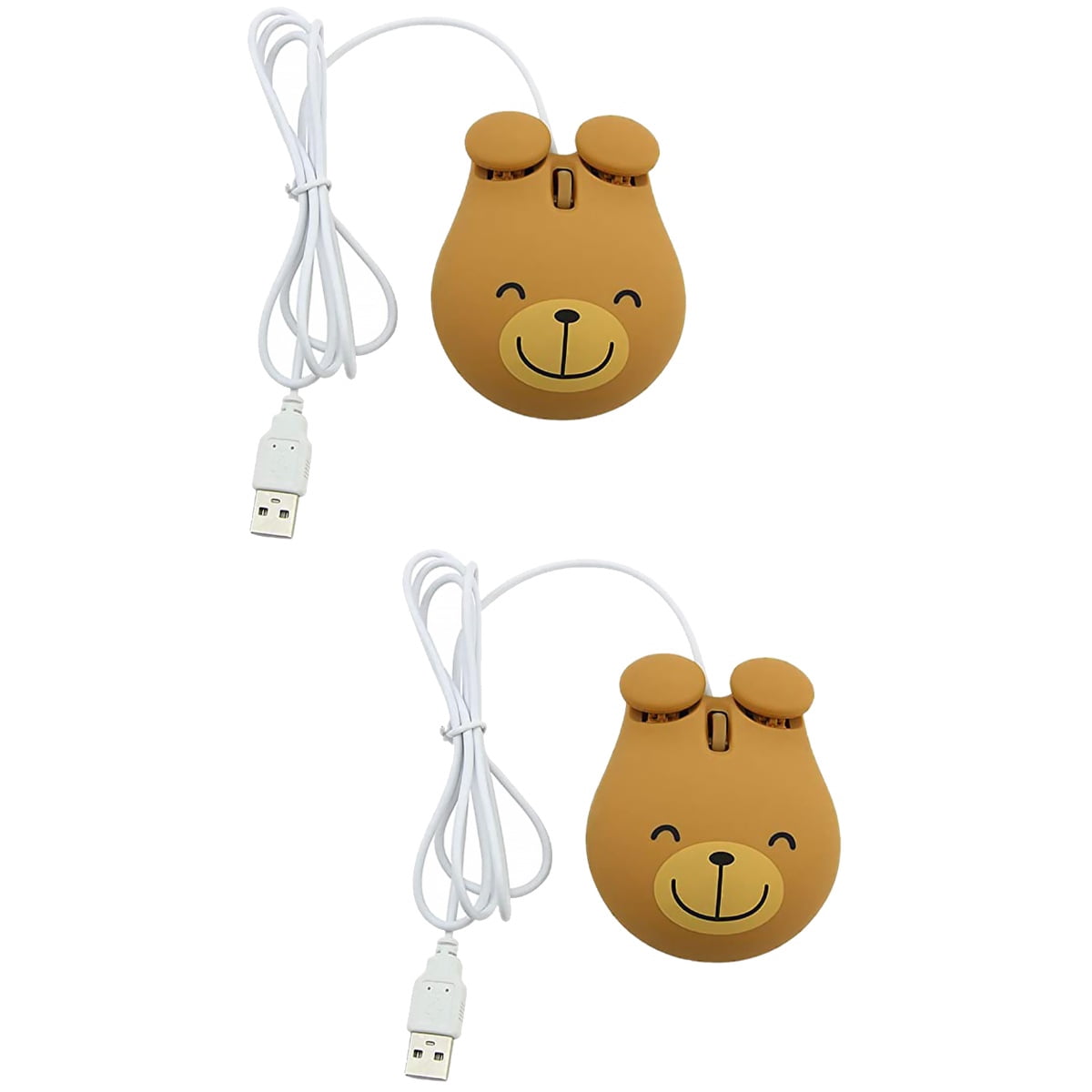 WORGEOUS 2pcs Adorable Wired USB Photoelectric Mouse Lovely Notebook ...