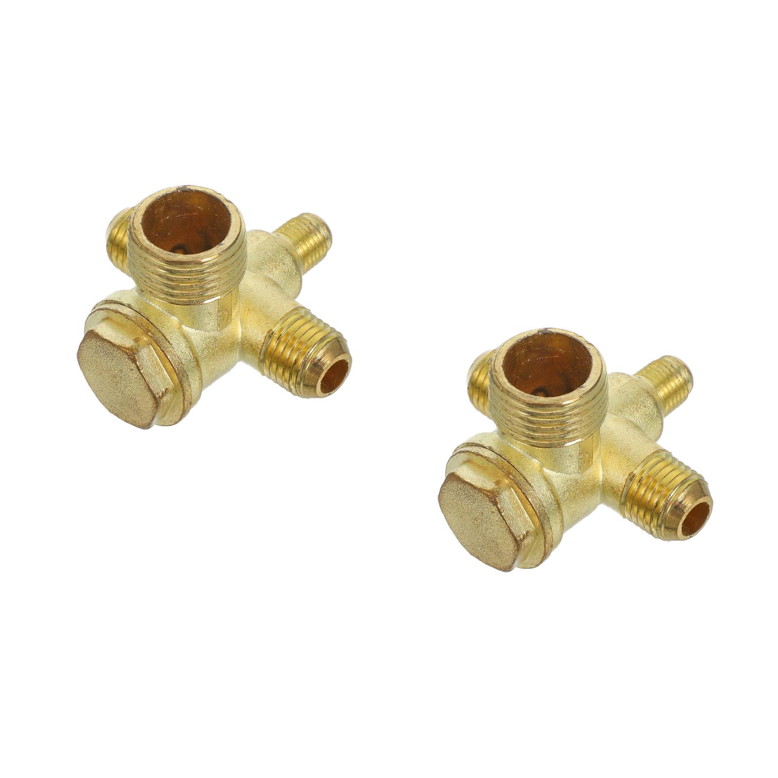 GOOHOCHY OUNONA 2pcs Air Compressor Check Valve 4 Way Threaded Non ...