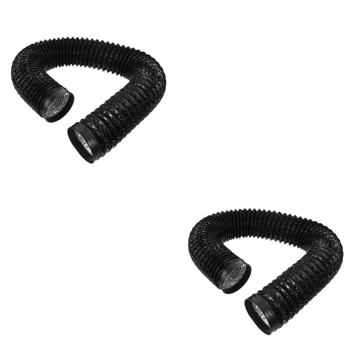WORGEOUS 2pcs Aluminum Foil Hose Flexible Ducting Hose Air Duct Dryer ...
