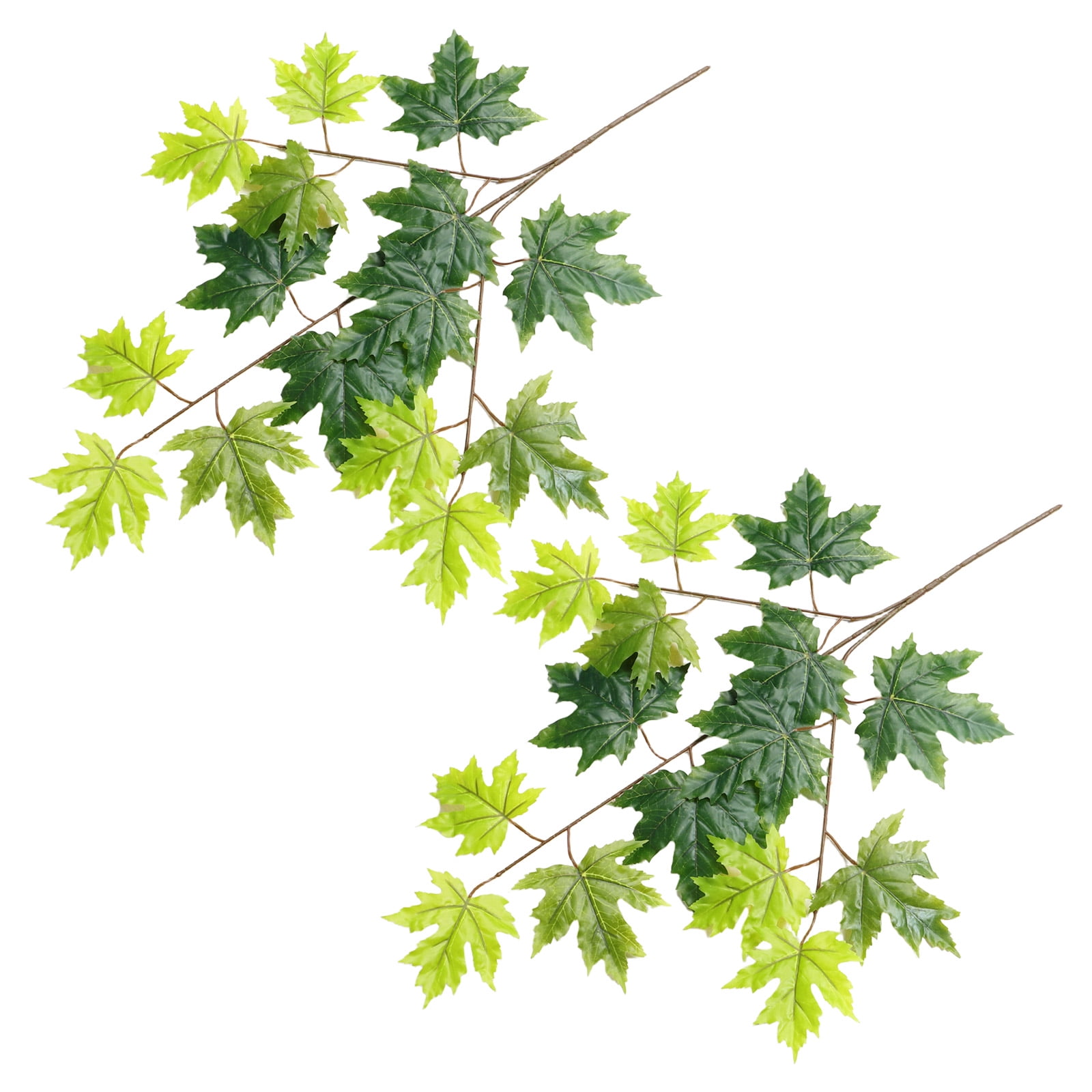 WORGEOUS 2pcs Artificial Leaves Fake Tree Stems Aspen Decoration Faux ...