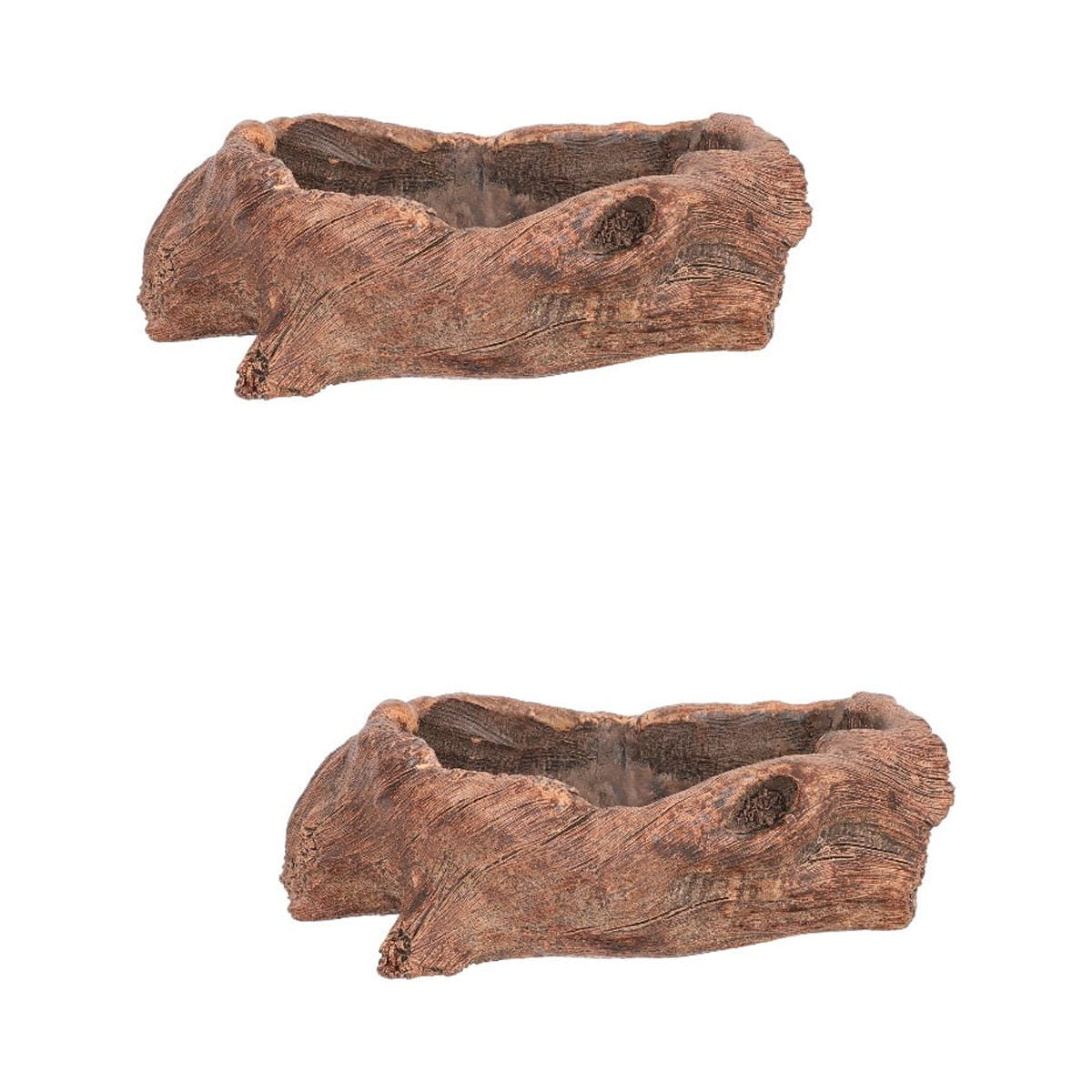 WORGEOUS 2pcs Artificial Tree Stump Planter Cement Planter Rustic ...