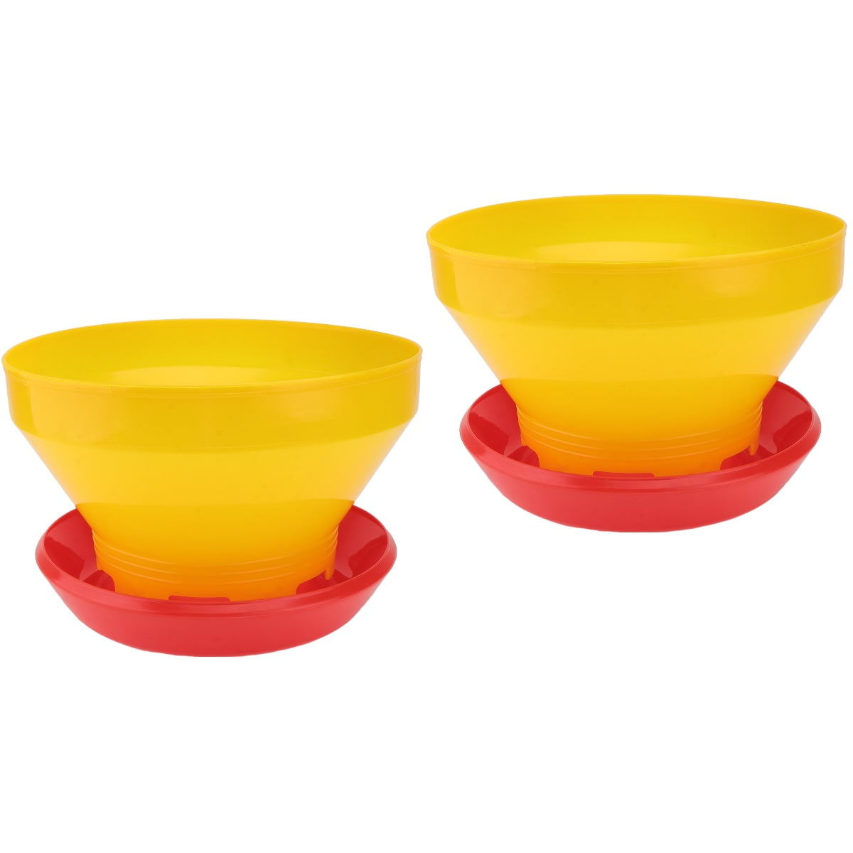 WORGEOUS 2pcs Automatic Poultry Feeder Base Heavy Duty Feed Tray Base ...