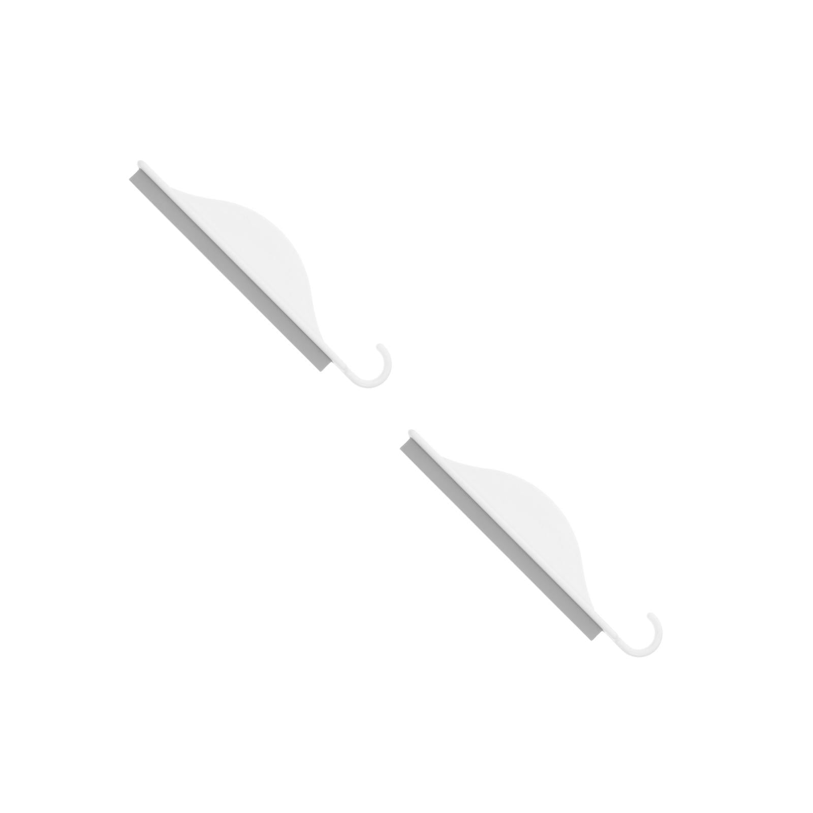 WORGEOUS 2pcs Bathroom Scraper Silicone Shower Glass Squeegee Small ...