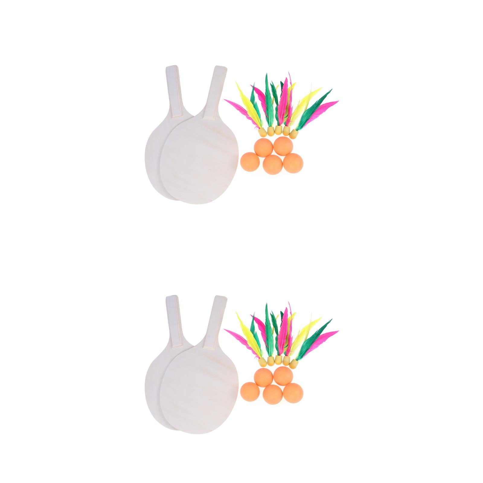 WORGEOUS 2pcs Beach Paddle Ball Game Badminton Tennis Pingpong Beach ...