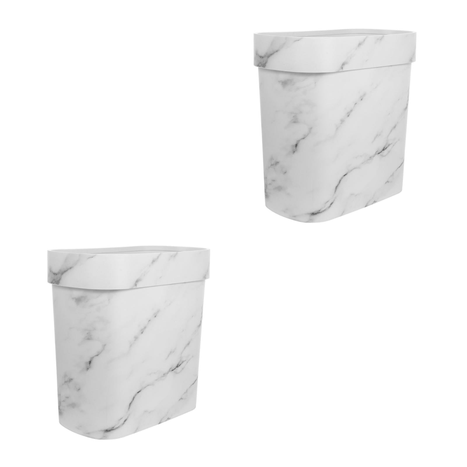 WORGEOUS 2pcs Bedroom Trash Can Office Trash Can Small Waste Basket ...