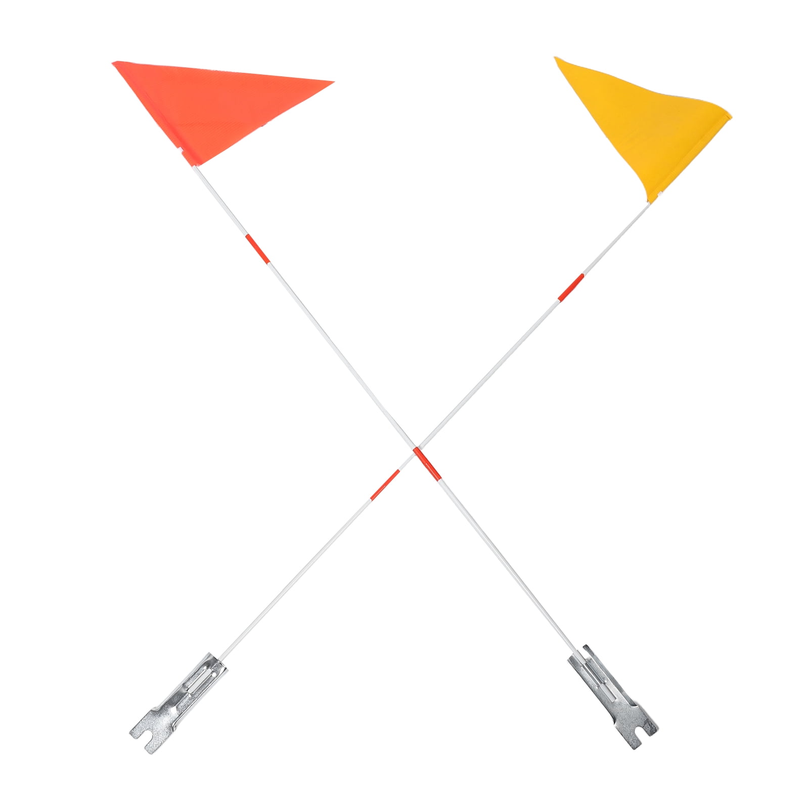 WORGEOUS 2pcs Bike Flags With Pole Safety Flags Tricycle Bicycle Safety ...