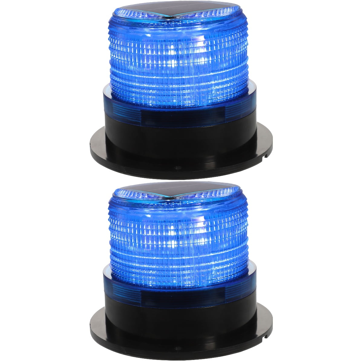 WORGEOUS 2pcs Car Roof Strobe Light LED Warning Light Automotive Solar ...