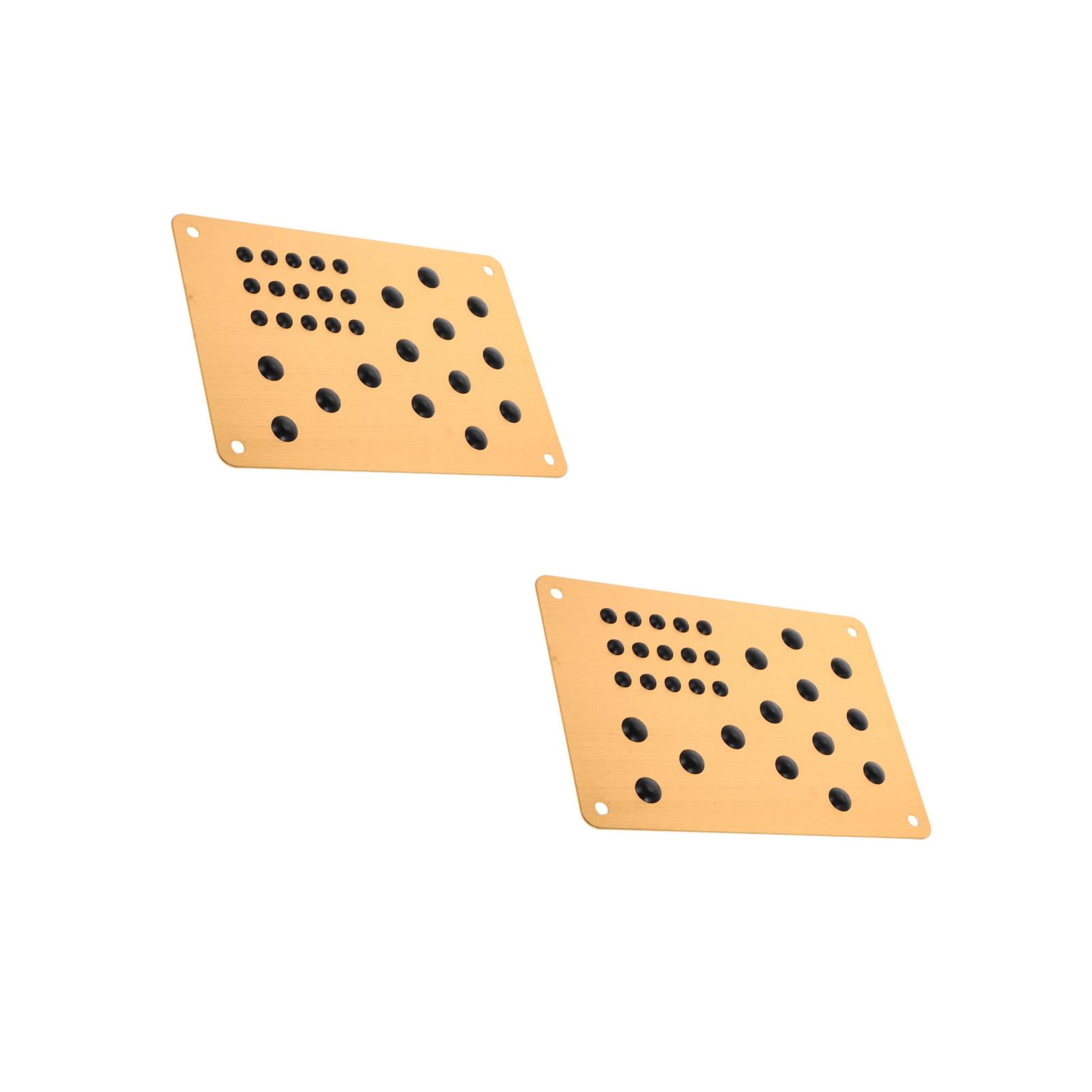 WORGEOUS 2pcs Cars Floor Mat Carpet Heel Pad Truck Plate Rest With ...