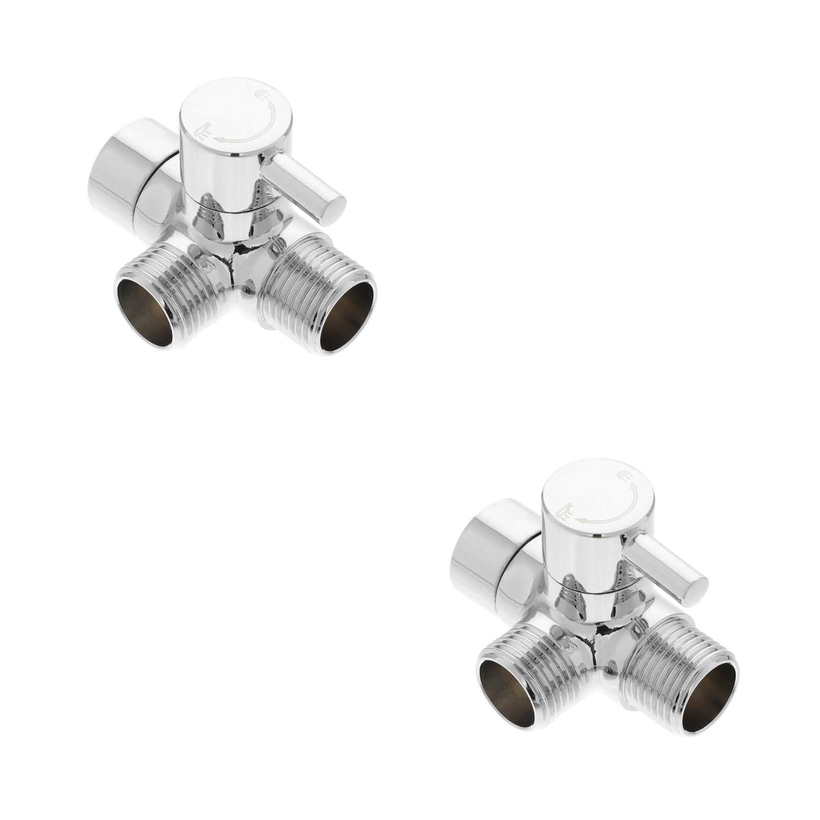 WORGEOUS 2pcs Copper Sink Valves Diverter Three- Way Brass Diverter ...
