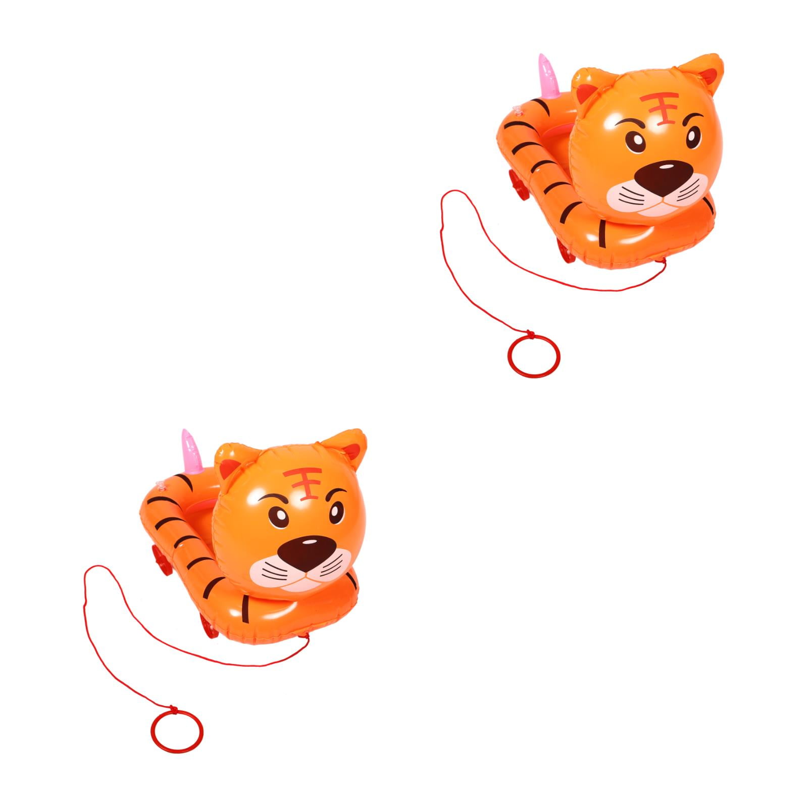 WORGEOUS 2pcs Cute Walking Animal Balloons Farm Animal Balloons With ...