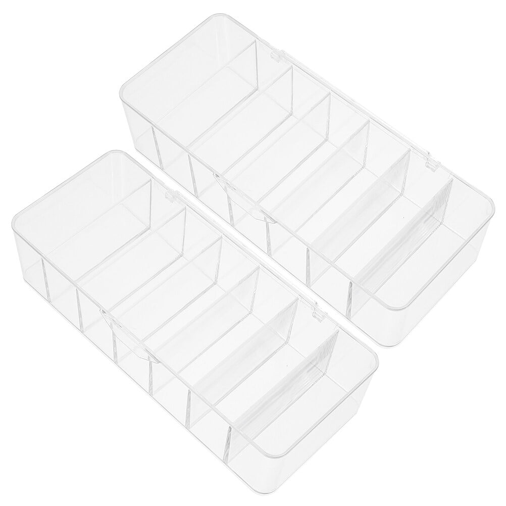 WORGEOUS 2pcs Data Cable Boxes Wire Storage Boxes Multi-compartment ...