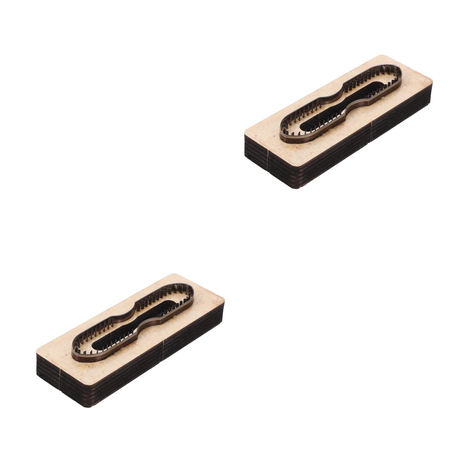 WORGEOUS 2pcs Diy Leather Cutting Template Suspenders Connecting Strap ...