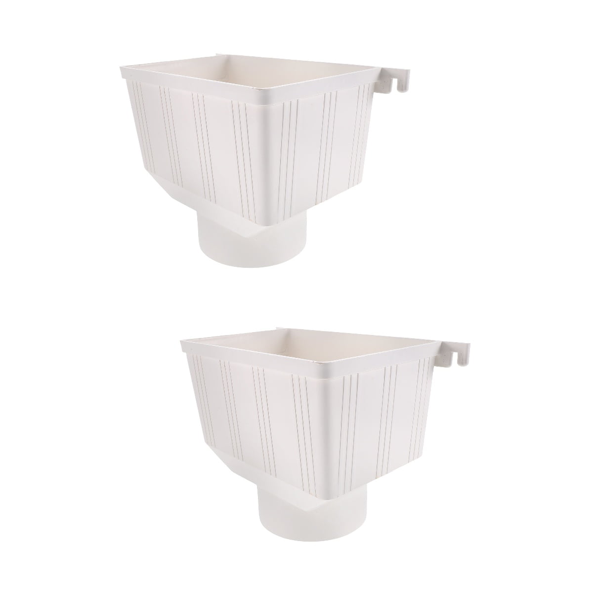 WORGEOUS 2pcs Drain Connector Downspout Gutter Rainwater Funnel Outdoor ...