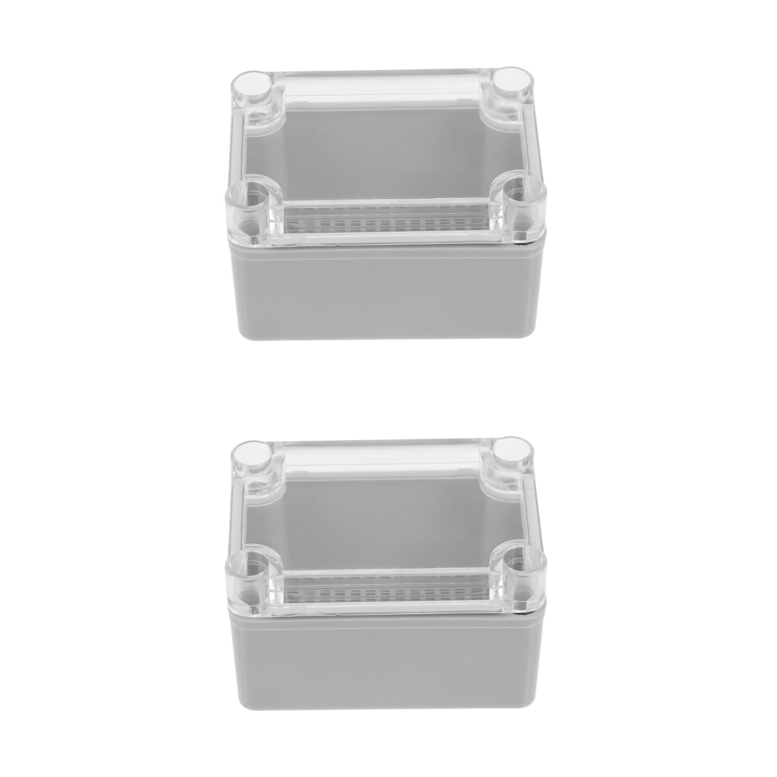WORGEOUS 2pcs Enclosure Outdoor Abs Junction Box With Transparent Lid ...