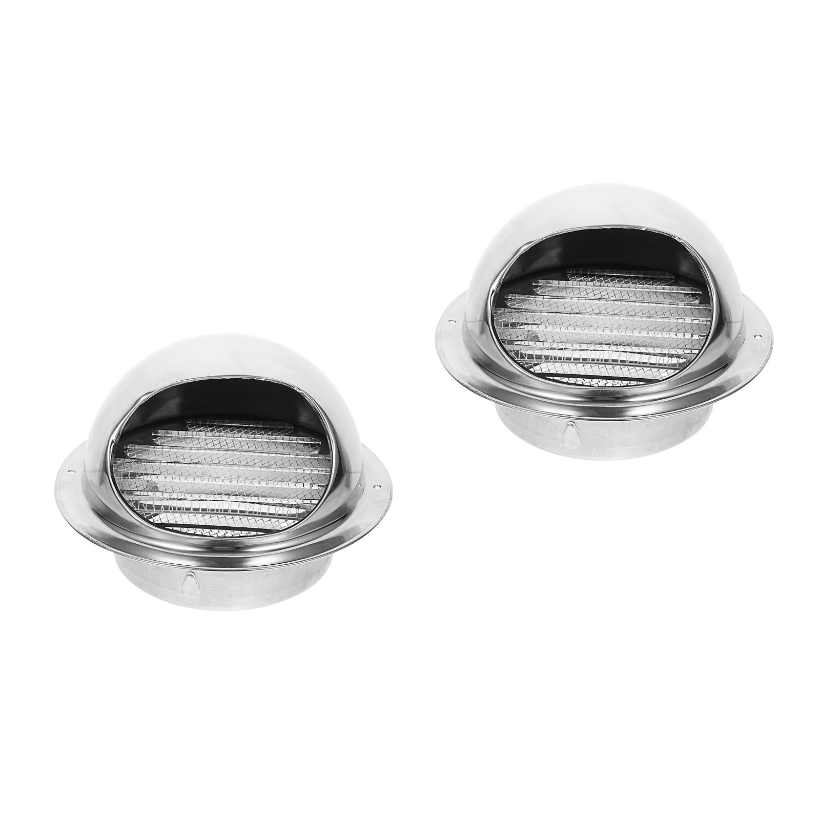 WORGEOUS 2pcs Exhaust Air Vent Cover Metal Dryer Vent Cover Wall Vent ...