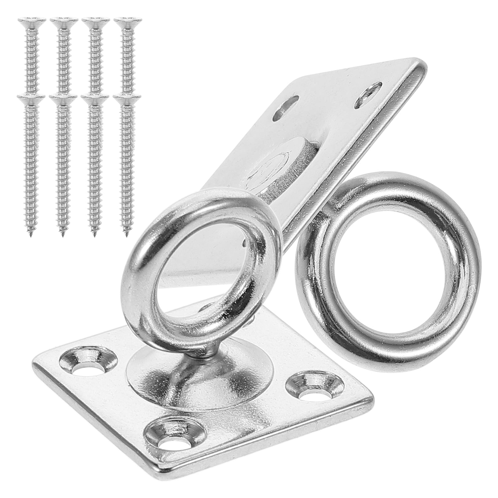 WORGEOUS 2pcs Eye Plate Hooks Boat Marine Hooks Ceiling Hooks Heavy ...