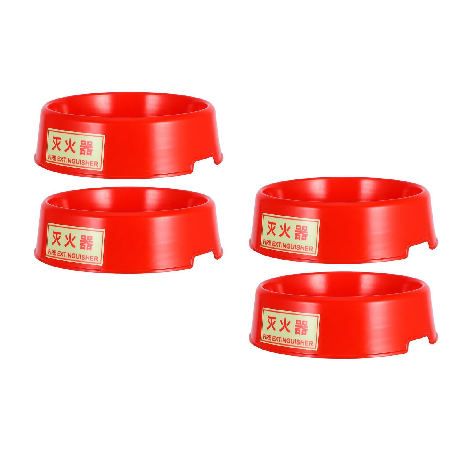 WORGEOUS 2pcs Fire Extinguisher Stand Holder Fluorescent Plastic Floor ...