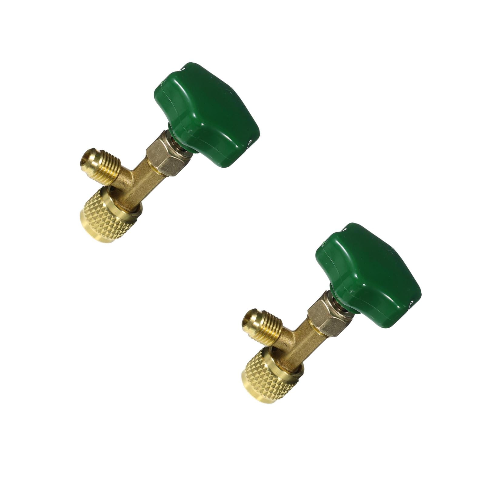 WORGEOUS 2pcs Flow Control Refrigerant Charge Valve For Car Ac Brass ...