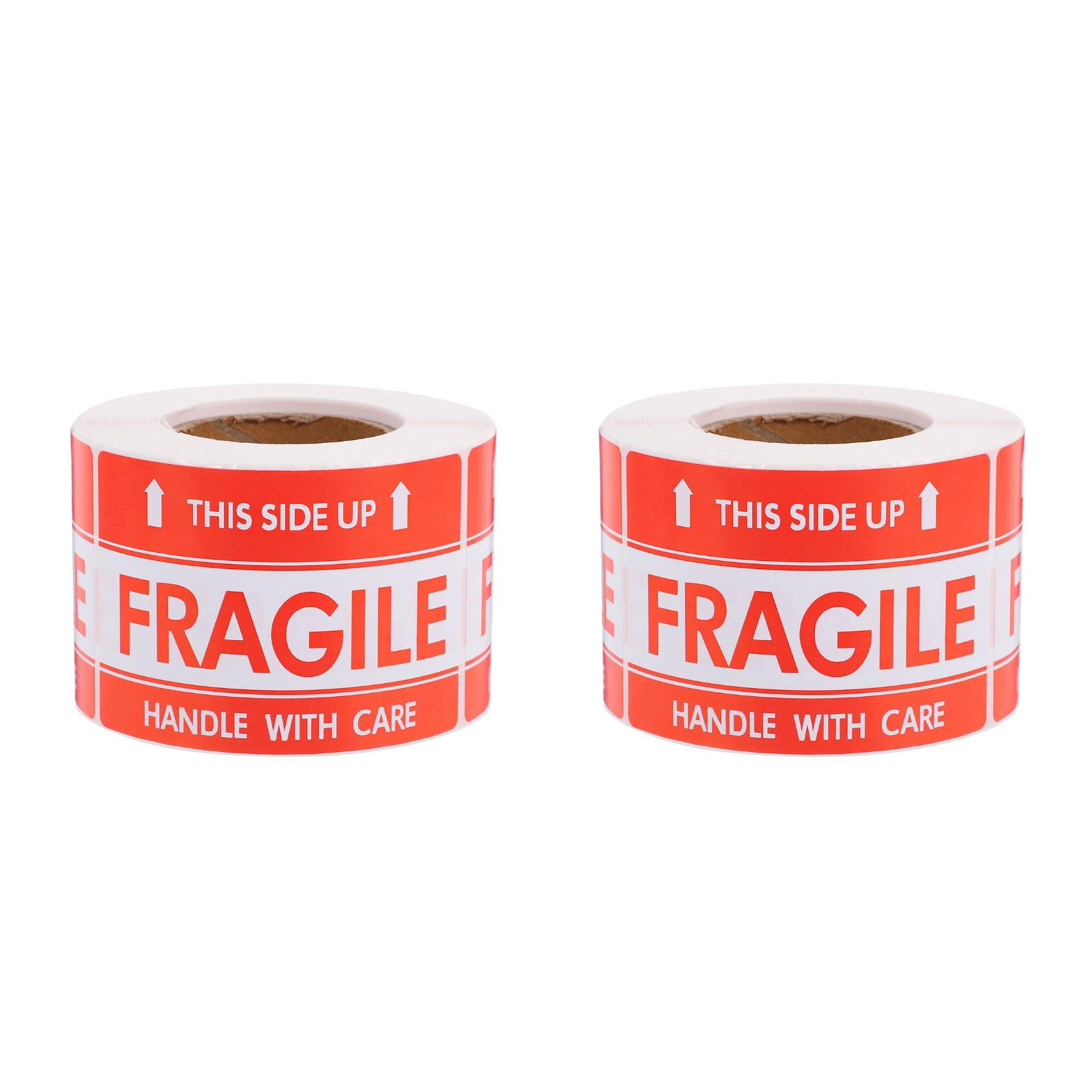 WORGEOUS 2pcs Fragile Sticker High Adhesive Handle with Care Label for ...