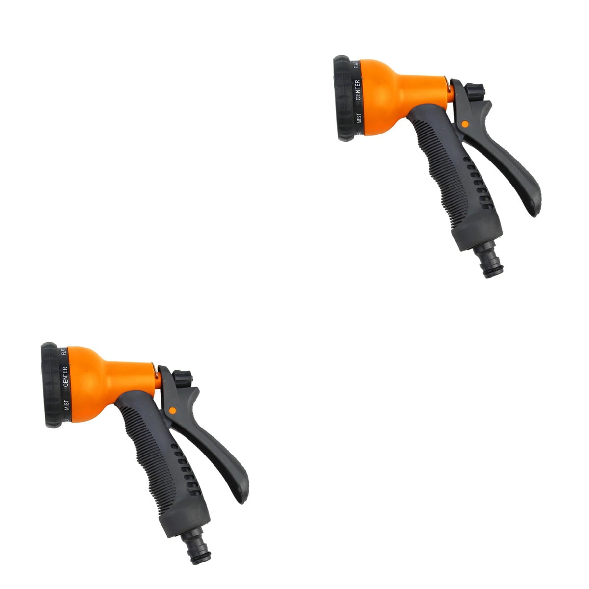 WORGEOUS 2pcs Garden Hose Nozzle Anti-Leak Heavy Duty 8 Patterns ...