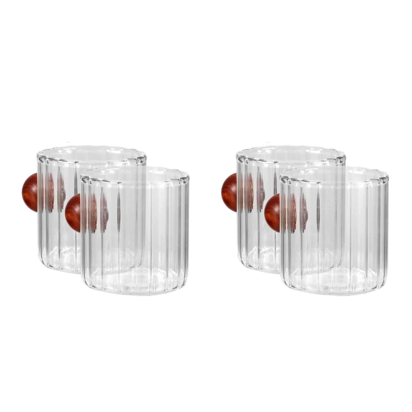 WORGEOUS 2pcs Glass Espresso Cup Espresso Glasses Scale Measuring Cup ...