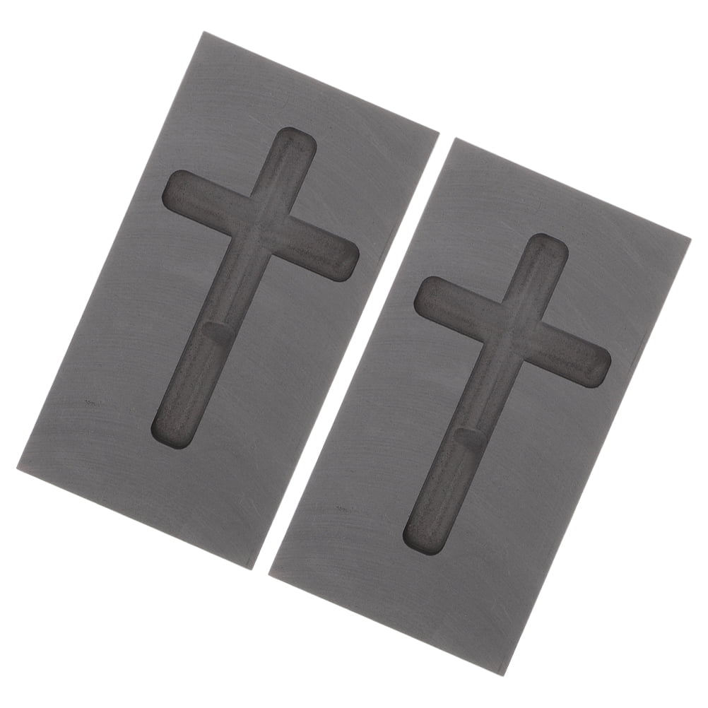 WORGEOUS 2pcs Graphite Crucible Mold For High Temperature Smelting ...